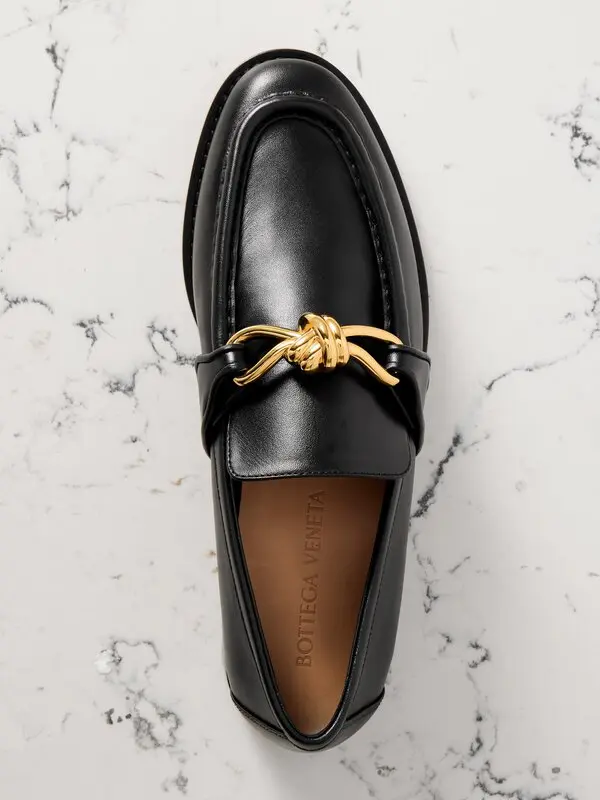 Bottega Veneta Astaire Leather Loafers