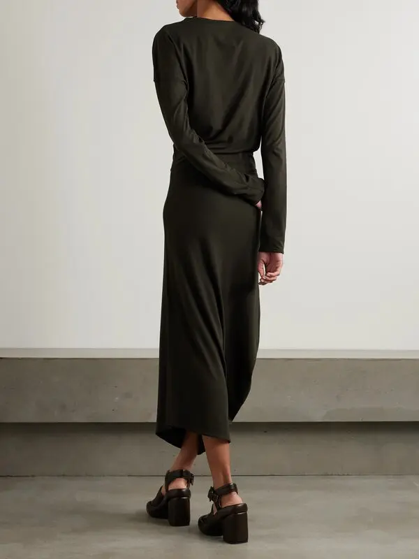 LEMAIRE Twisted Cotton-jersey Midi Dress