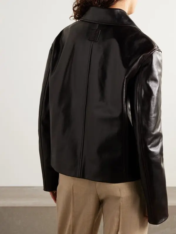 Loewe Glossed-leather Jacket