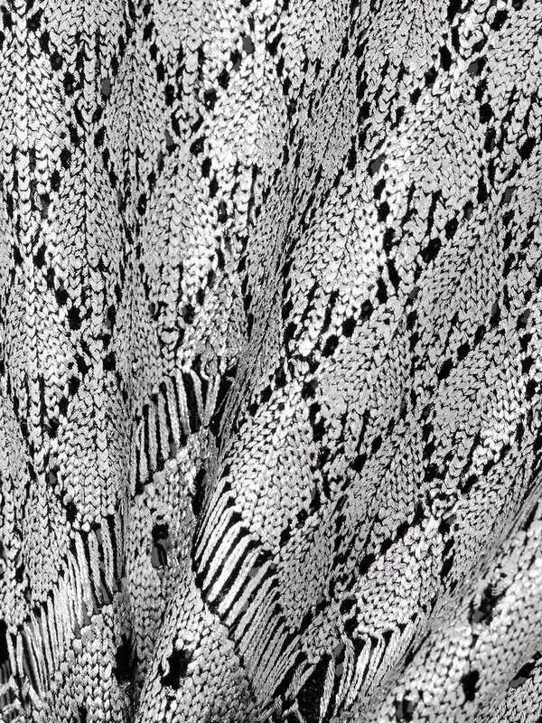 Rabanne Metallic Open-knit Maxi Dress