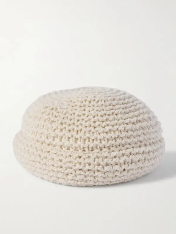 Loro Piana Folecchio Cashmere And Silk-blend Beanie - Cream