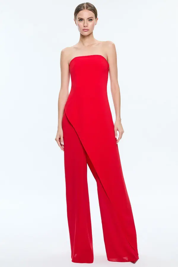 Alice + Olivia Alondra Wide Leg Jumpsuit