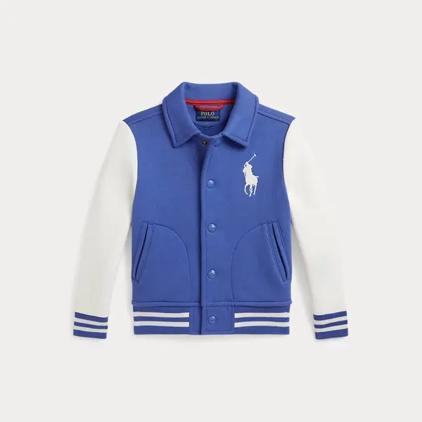 Ralph Lauren Big Pony Fleece Baseball Jacket - Liberty