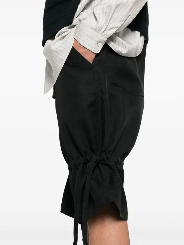 Comme Des Garçons Wide-leg Shorts - Black
