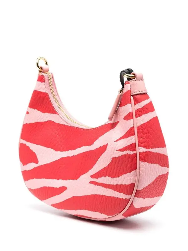 Mcm Zebra-print Leather Shoulder Bag