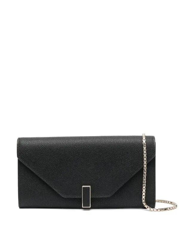 VALEXTRA Iside Chain-strap Leather Bag - Black