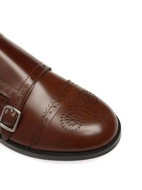Bally Egli Leather Brogues In Brown - 60% Off | Editorialist display picture 3