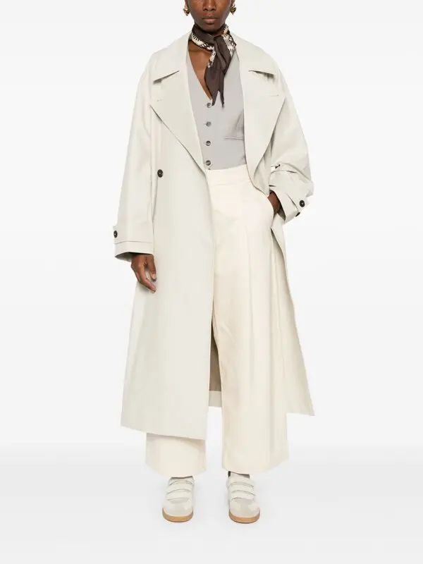Studio Nicholson Dordoni Wide Leg Cropped Trousers - Neutrals