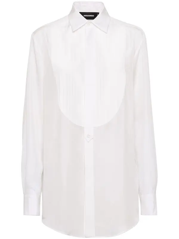 Dsquared2 Bib-collar Cotton Shirt