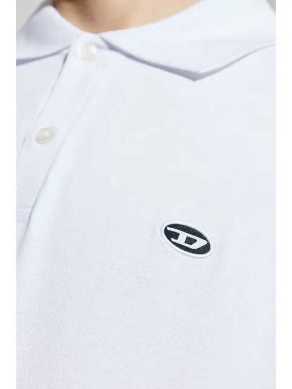 DIESEL® Logo-appliqué Cotton Polo T-shirt