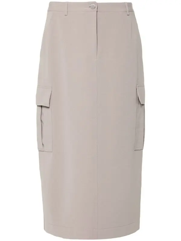 Theory Relaxed Fit Cargo Skirt - Grey