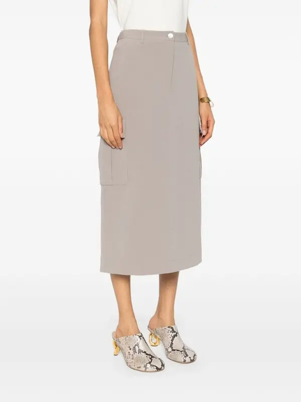 Theory Relaxed Fit Cargo Skirt - Grey