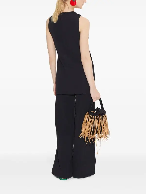 SIMONMILLER Knitted Flared Trousers - Black