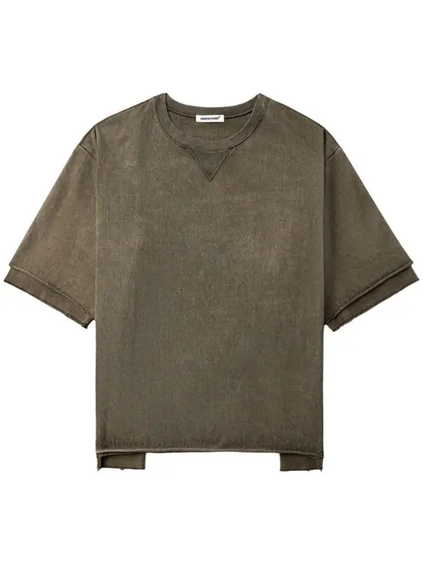Undercover Double-sleeve Cotton T-shirt - Neutrals