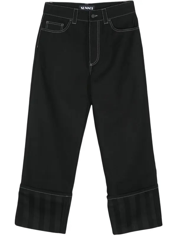 Sunnei Straight-leg Trousers - Black