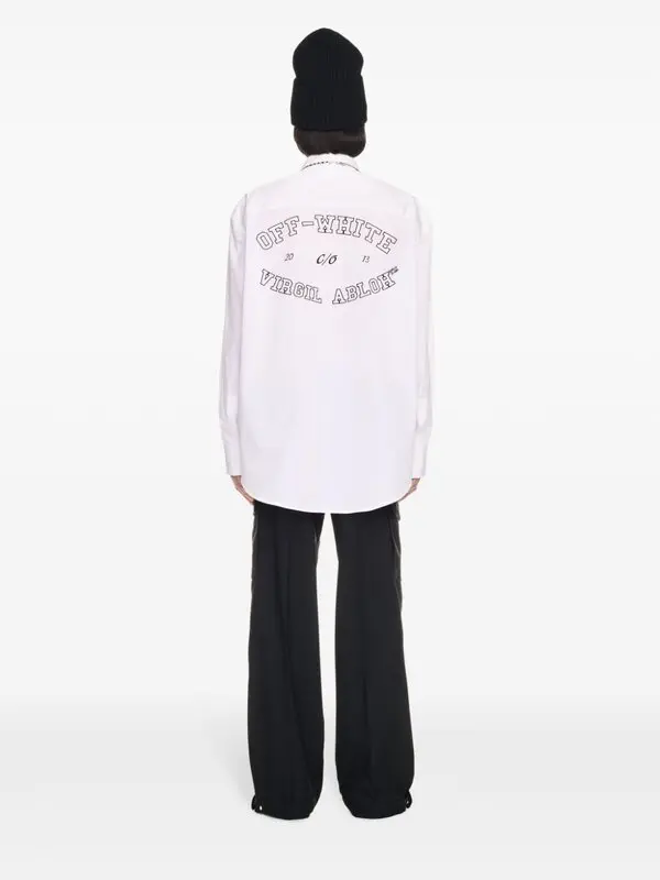 Off-White College Cotton-poplin Shirt