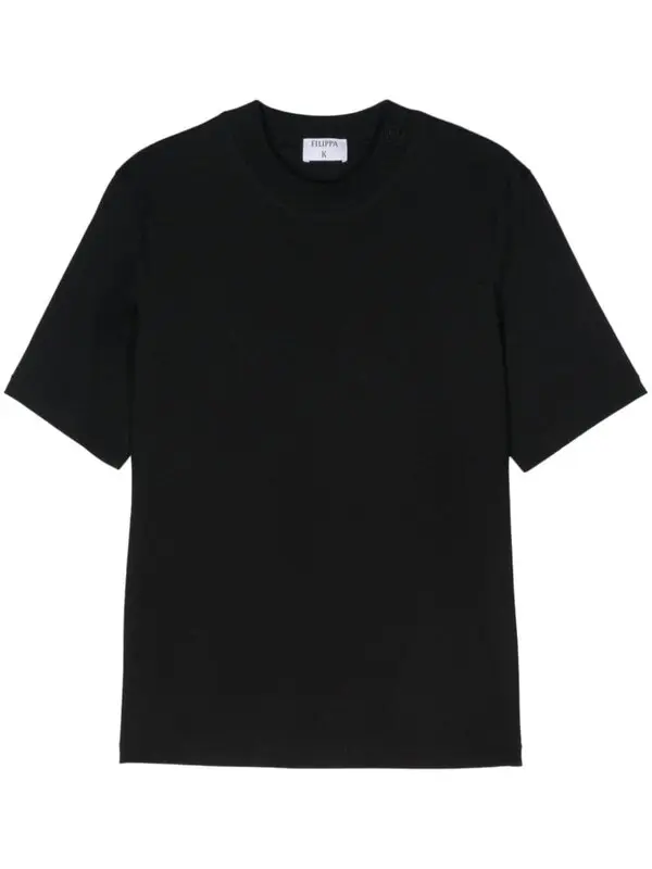 Filippa K Mock-neck T-shirt - Black