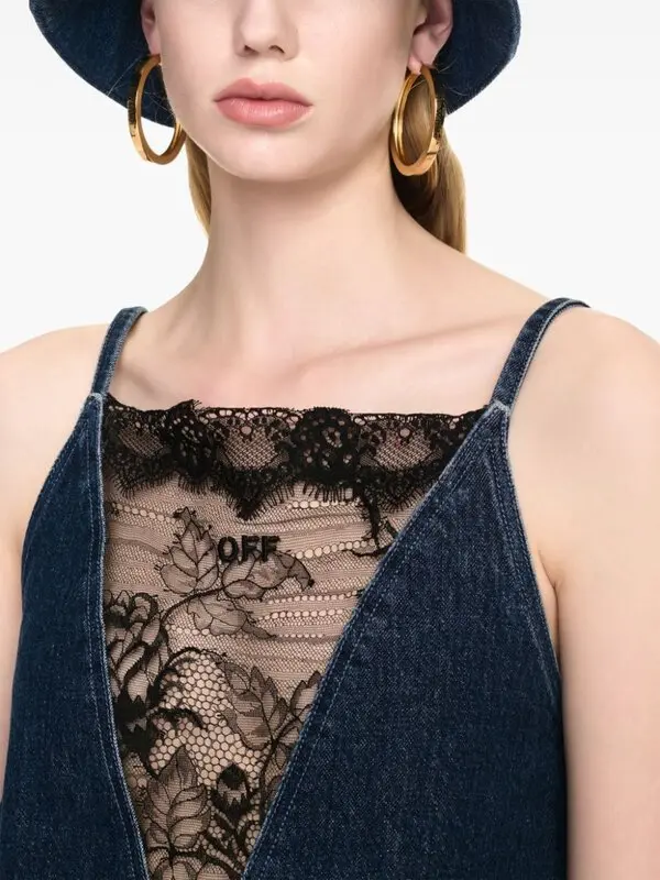 Off-White Lace-detailed Top