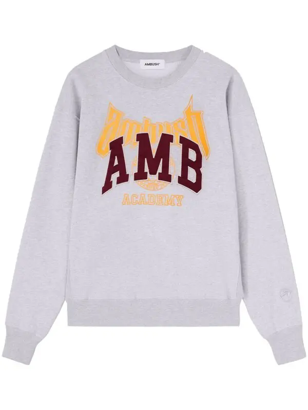 AMBUSH Logo-appliqué Sweatshirt - Grey