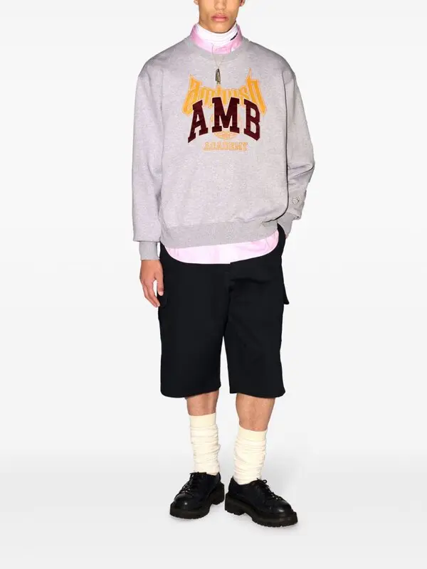 AMBUSH Logo-appliqué Sweatshirt - Grey