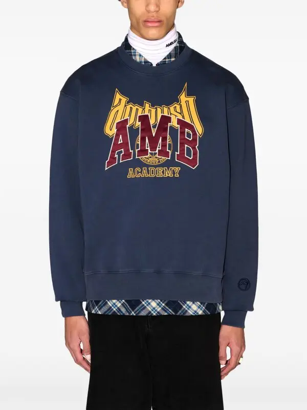 AMBUSH Logo-appliqué Sweatshirt - Blue