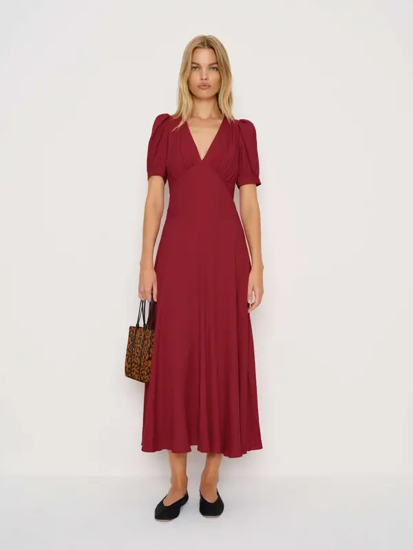 REFORMATION Naira Maxi Dress - Red