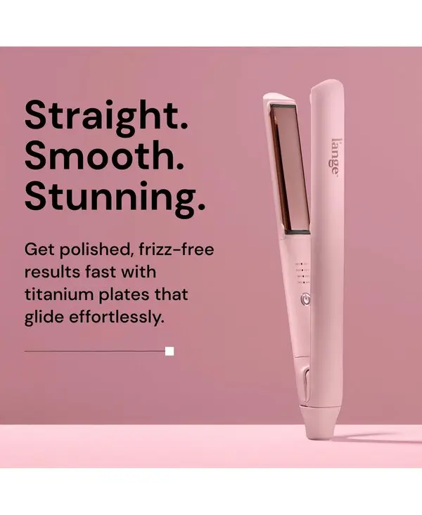 L'ANGE Professional Hair Straight Forward Titanium Flat Iron - Blush