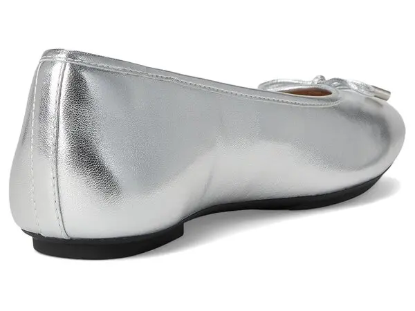 Fitflop Delicato Bow Metallic-leather Ballet Flats
