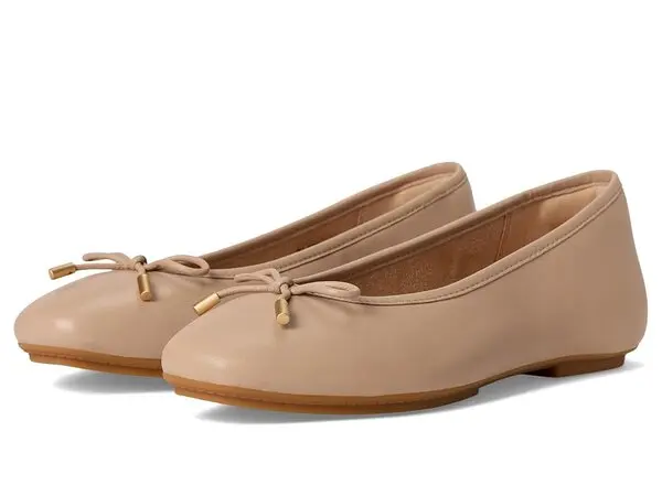 Fitflop Delicato Bow Soft Leather Ballerinas - Classic Beige