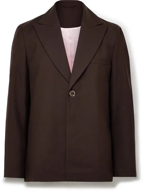 Séfr Seydou Twill Blazer - Brown