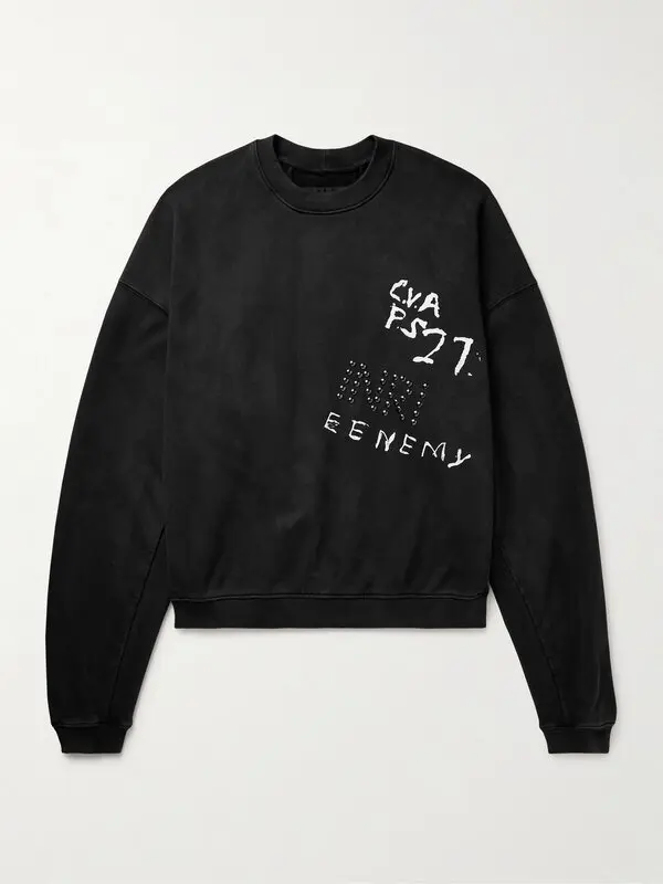 RRR123 Logo-print Cotton-jersey Sweatshirt