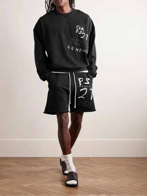 RRR123 Logo-print Cotton-jersey Sweatshirt