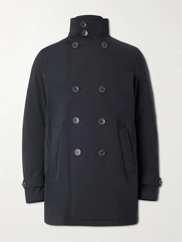 Herno Double-breasted Padded Shell Pea Coat