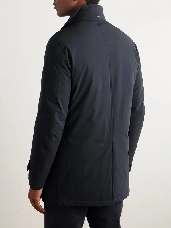 Herno Double-breasted Padded Shell Pea Coat