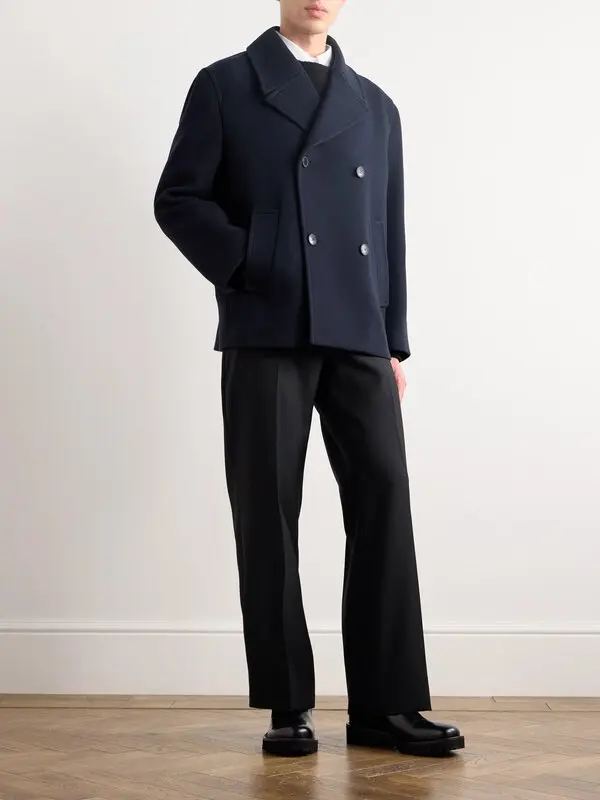 Valentino Garavani Wool-twill Pea Coat