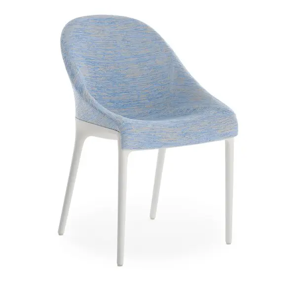KARTELL Eleganza Ela Dining Chair, White Legs