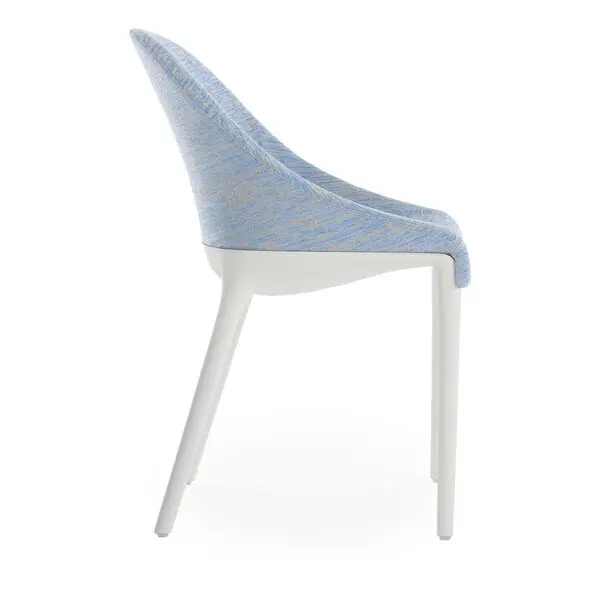 KARTELL Eleganza Ela Dining Chair, White Legs
