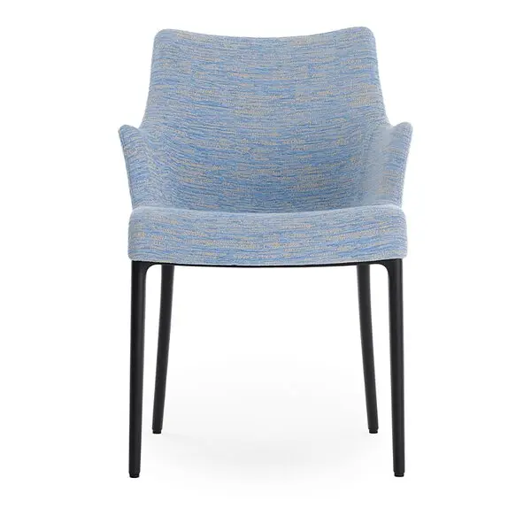 KARTELL Eleganza Nia Melange Armchair Legs - Sky Blue