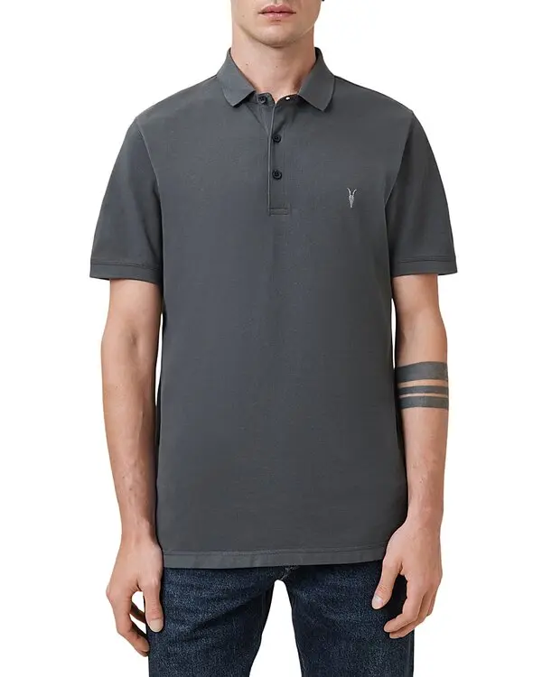ALLSAINTS Reform Cotton Slim Fit Polo Shirt - Carter Grey