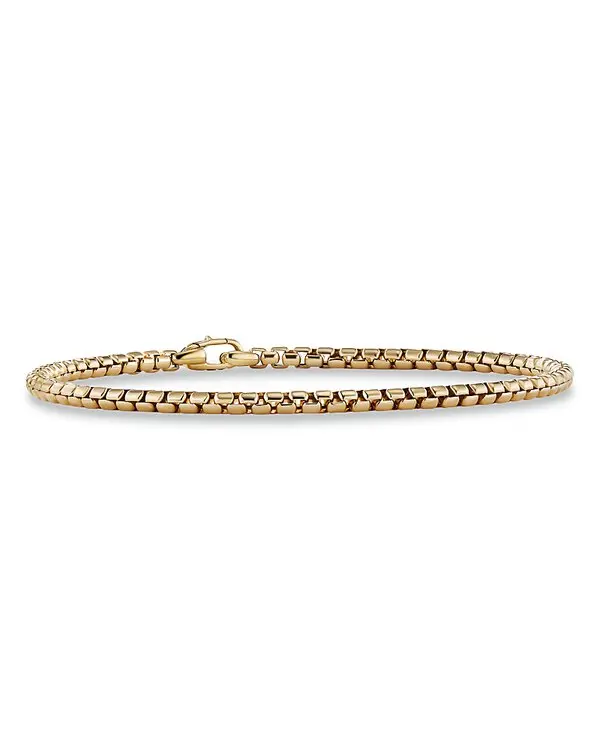 David Yurman Bel Aire Box Link Chain Bracelet - Gold