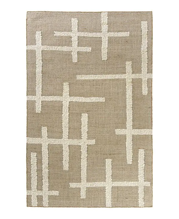 LR HOME Geoblend Geobl-82519 Area Rug, 2' X 3 - Natural/ivory
