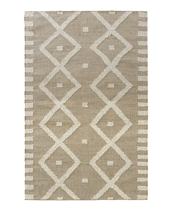 LR HOME Geoblend Geobl-82522 Area Rug, 2' X 3 - Beige/natural