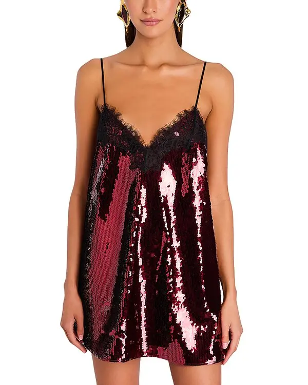 Retrofete Sequin Dress - Port