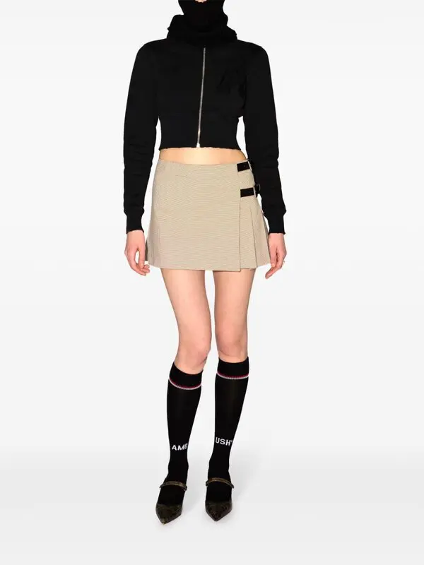 AMBUSH Checkered Belted Miniskirt