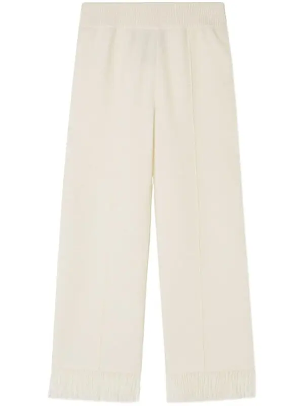 Alanui Fringe-detail Trousers - White