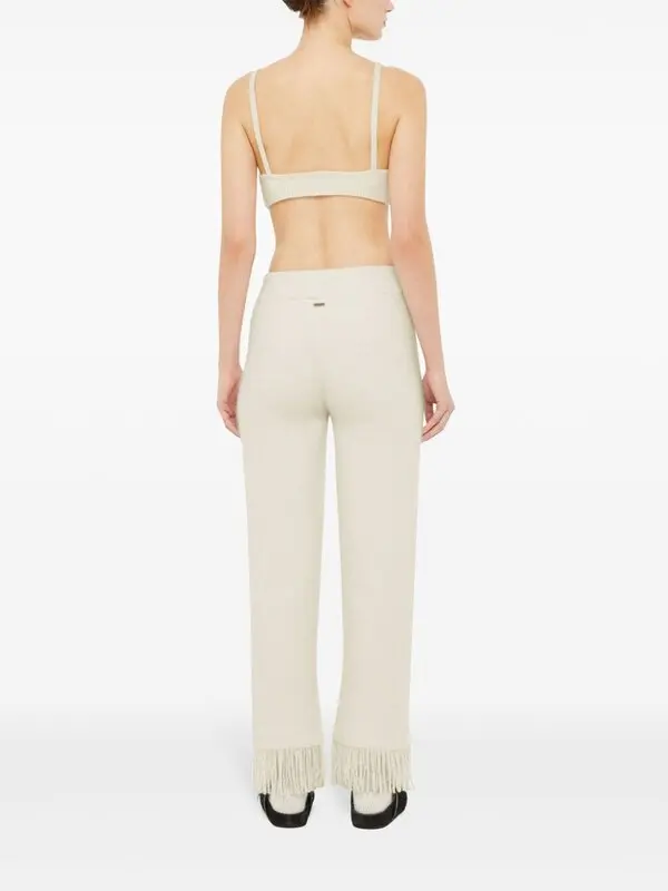 Alanui Fringe-detail Trousers - White