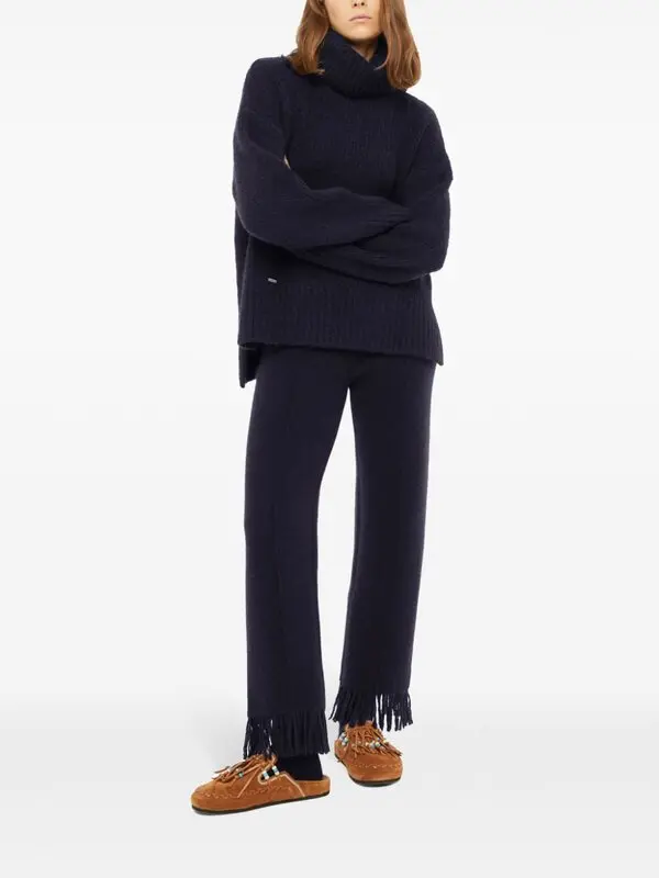 Alanui Fringe-detail Trousers - Black
