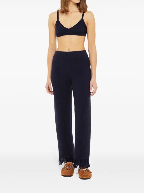 Alanui Fringe-detail Trousers - Black