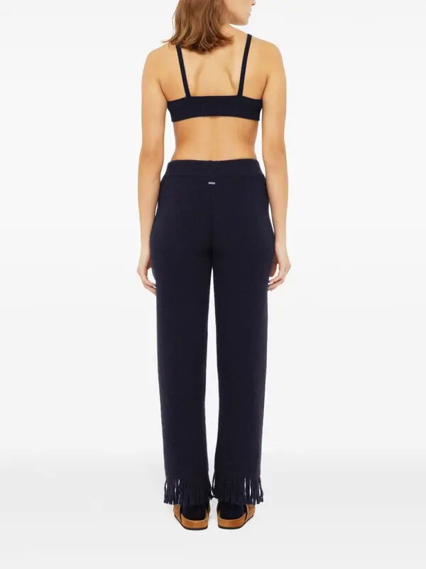 Alanui Fringe-detail Trousers - Black