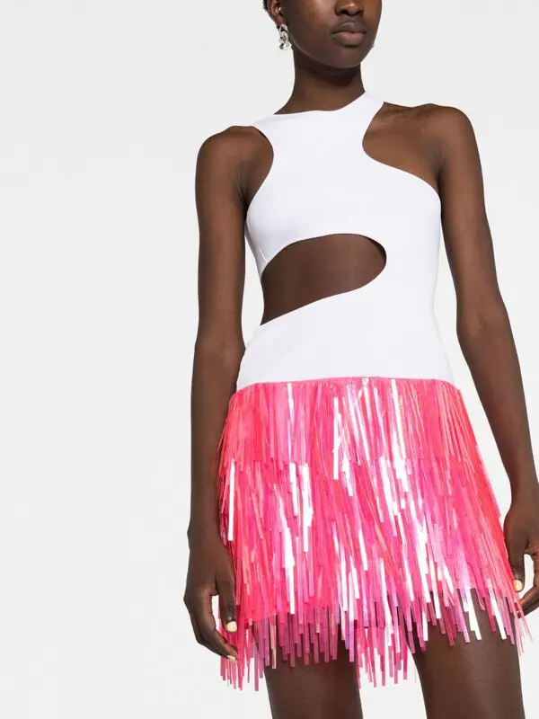 Sportmax Fringe-design Tiered Mini Skirt